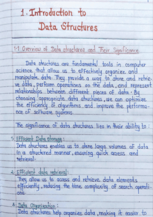 Data Structure & Algorithm Using C++ Handwritten Notes - CodewithCurious