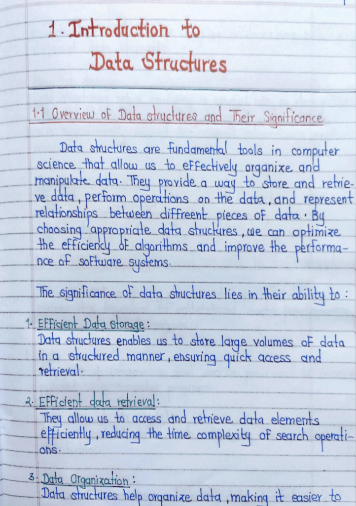 Data Structure Algorithm Using C Handwritten Notes CodewithCurious Data Structure Algorithm Using C Handwritten Notes CodewithCurious