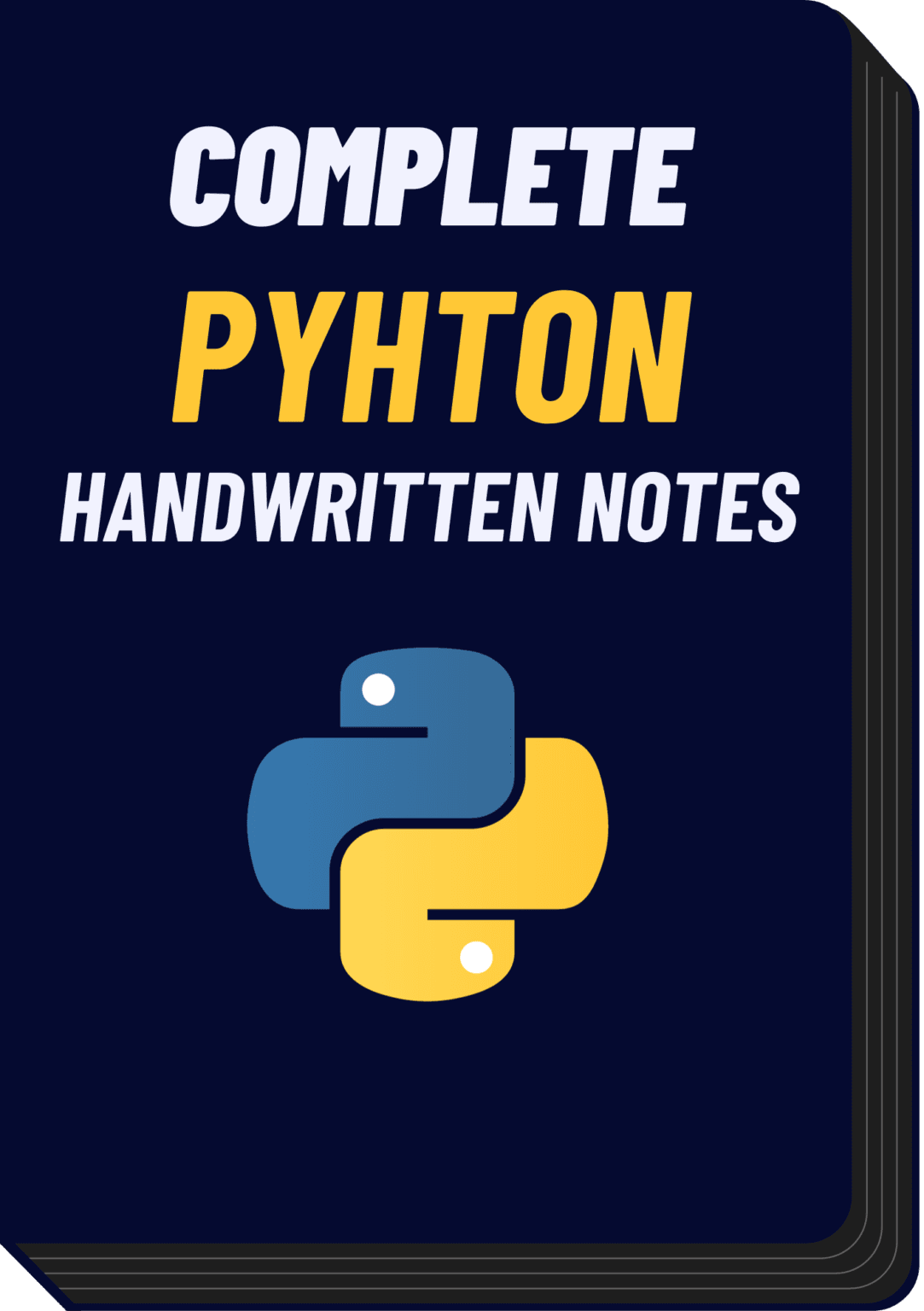 Programming Language Handwritten Notes Combo Java | Pyathon | c | c++ ...